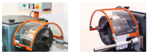 Lathe Guards - Curved Hinged Lathe Guards and L Shaped Lathe Guards