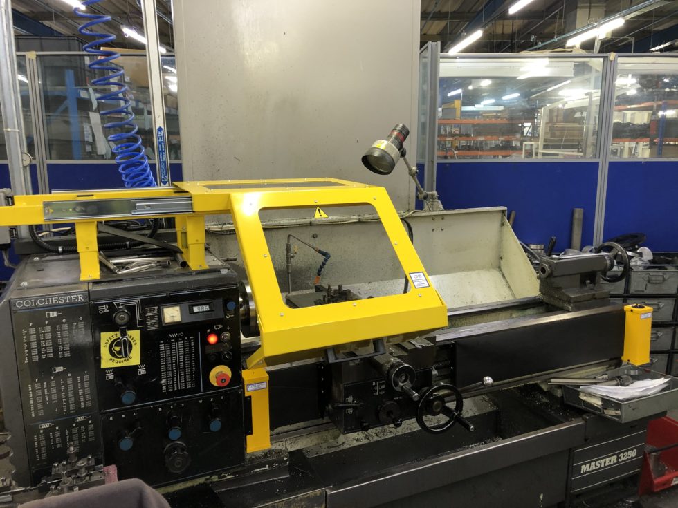 MNR Sliding Lathe Guards - Clear Machine Safety Ltd