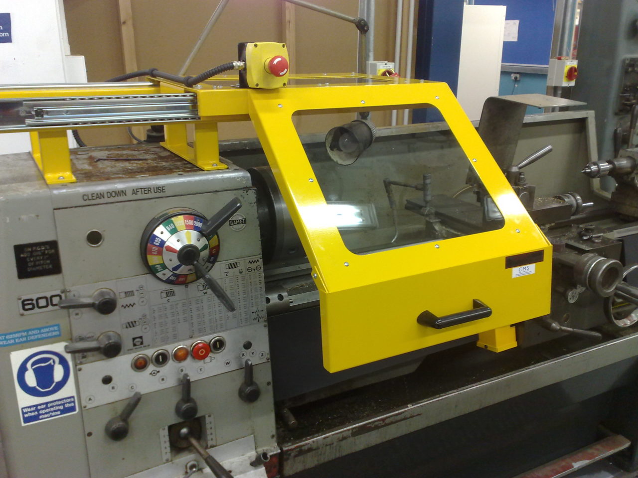 MNR Sliding Lathe Guards - Clear Machine Safety Ltd