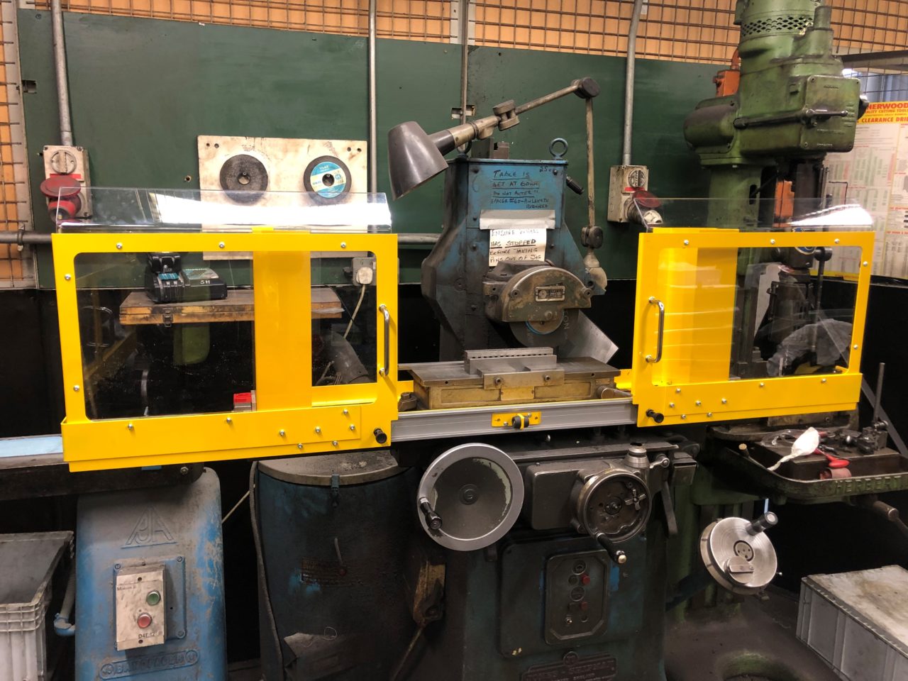Bespoke Grinder Guards - Clear Machine Safety Ltd